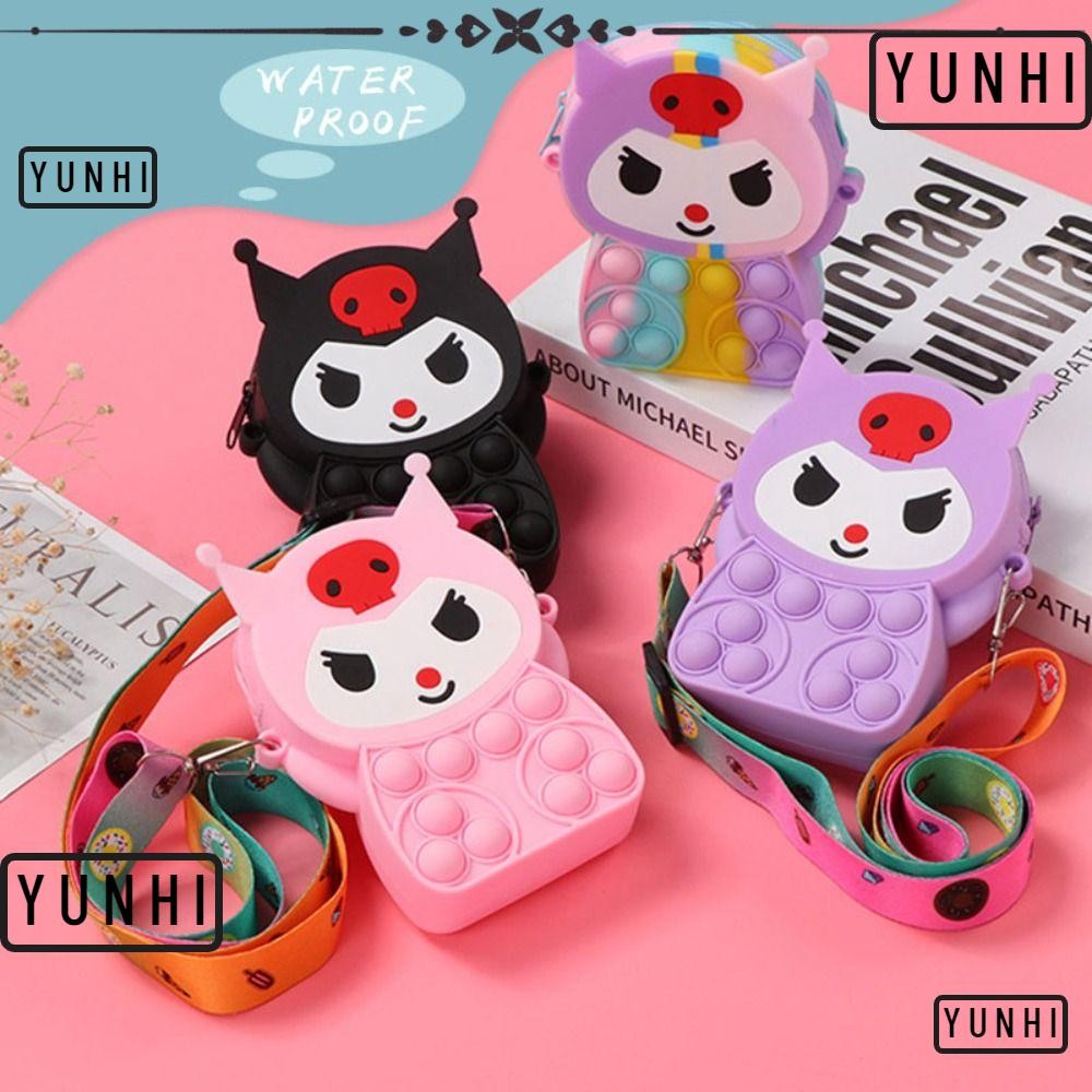Yunhi กระเป๋าสะพายข้าง, เคสซิลิโคน Doraemon Kuromi Sanrio, กระเป๋า ...
