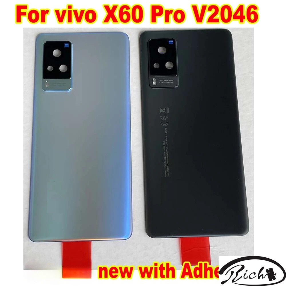 ฝาครอบแบตเตอรี่ด้านหลัง สําหรับ VIVO X60 Pro V2046 ฝาปิดโทรศัพท์ พร้อม ...