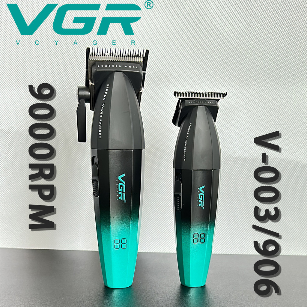 VGR V003 V906 Professional ตัดผม 9000RPM มอเตอร์ไฟฟ้า Push Hair Clipper หัวน้ํามัน Gradient ...