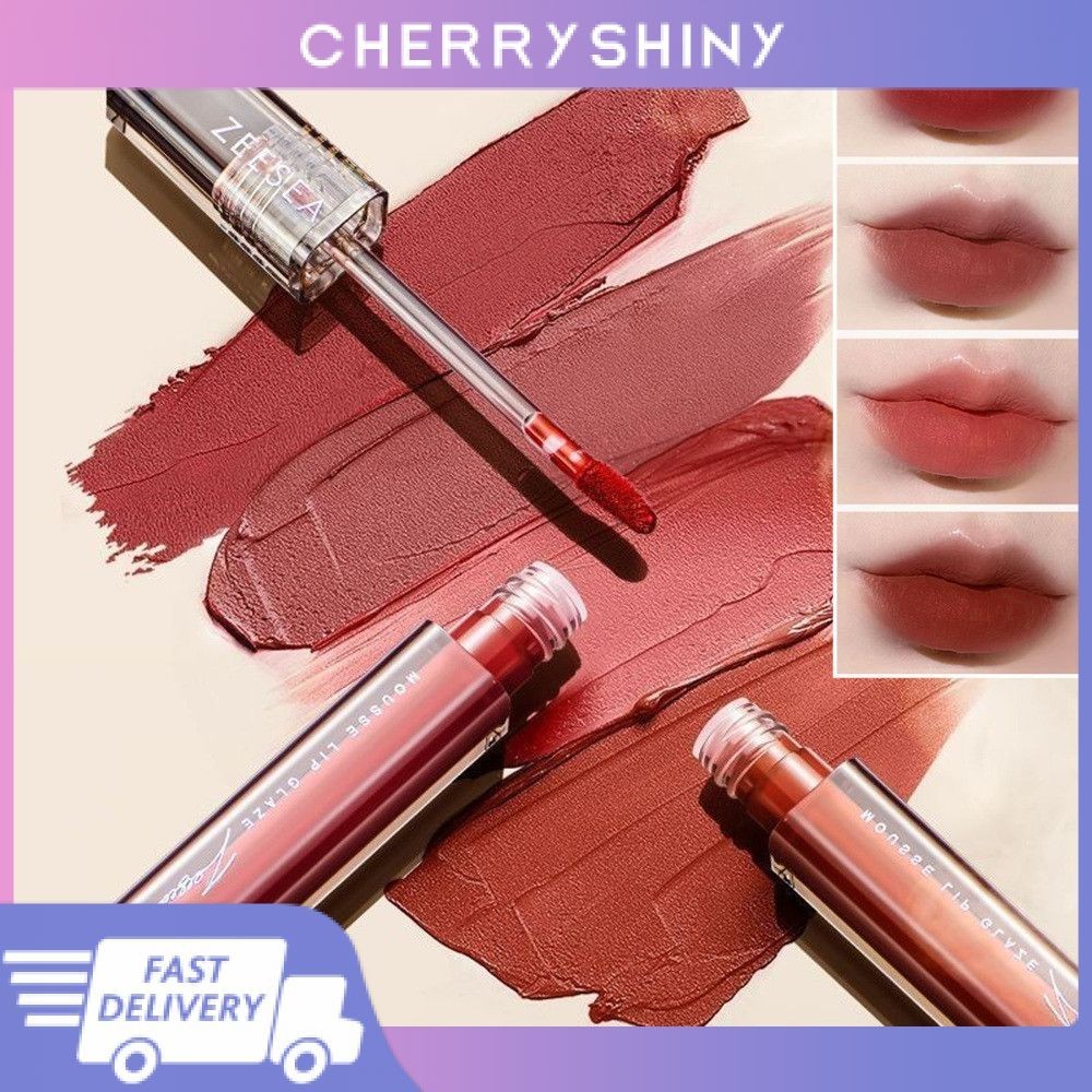 Zeesea Color Fog Light Lip Glaze Matte Fog Mirror ลิปสติกกันน ้ ําและติดทนนาน | Shopee Thailand