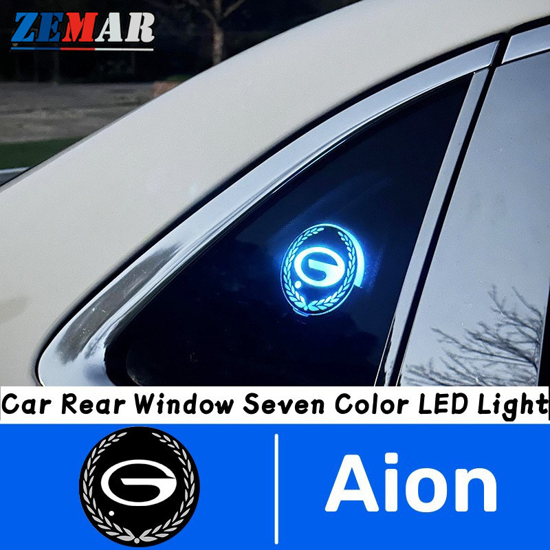 Universal Aion รถสามเหลี่ยมหน้าต่าง LED ตกแต่งแสงรถหน้าต่างด้านหลัง ...