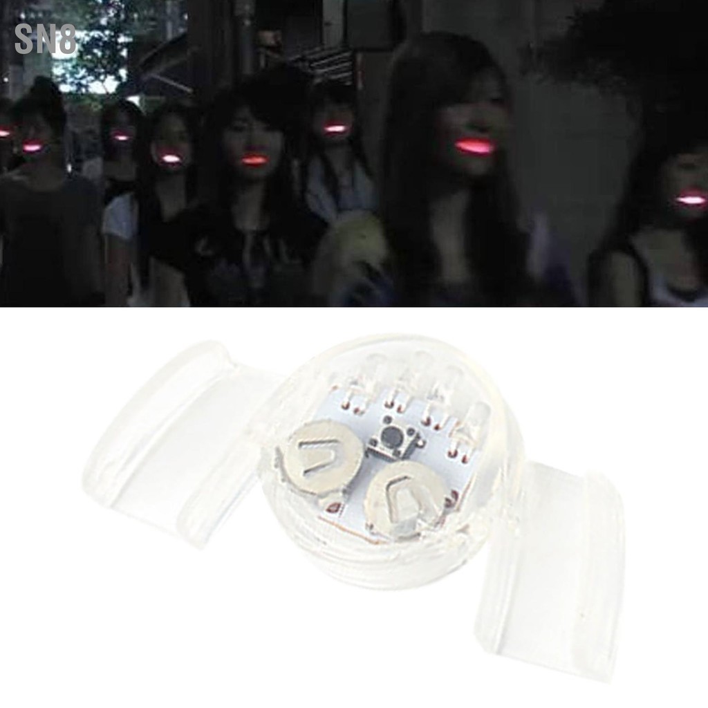 SN8 Light Up ฟัน GLOW ใน Dark 150mAh LED ล้างทำความสะอาดได้ TPR กระพริบ ...