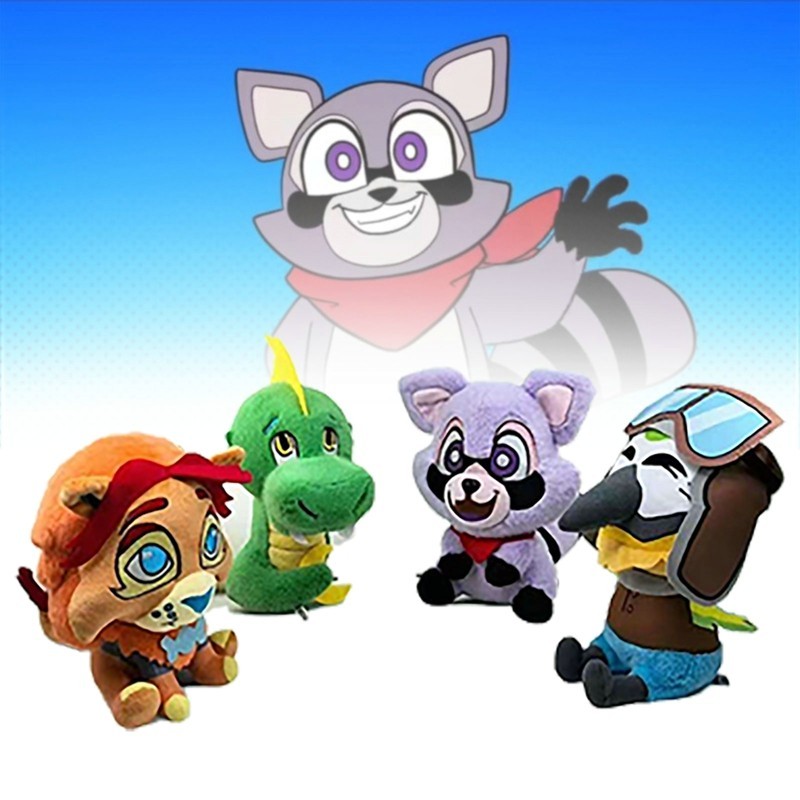 Rambly ของเล่นตุ๊กตาตุ๊กตานุ่ม Rambly Indigo Park การ์ตูนสัตว์Raccoon ...