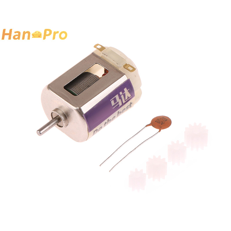 Hanpro>micro FK-130 มอเตอร์แปรงคาร์บอน DC 3.6V ~ 8.4V ความเร็วสูง Mini ...
