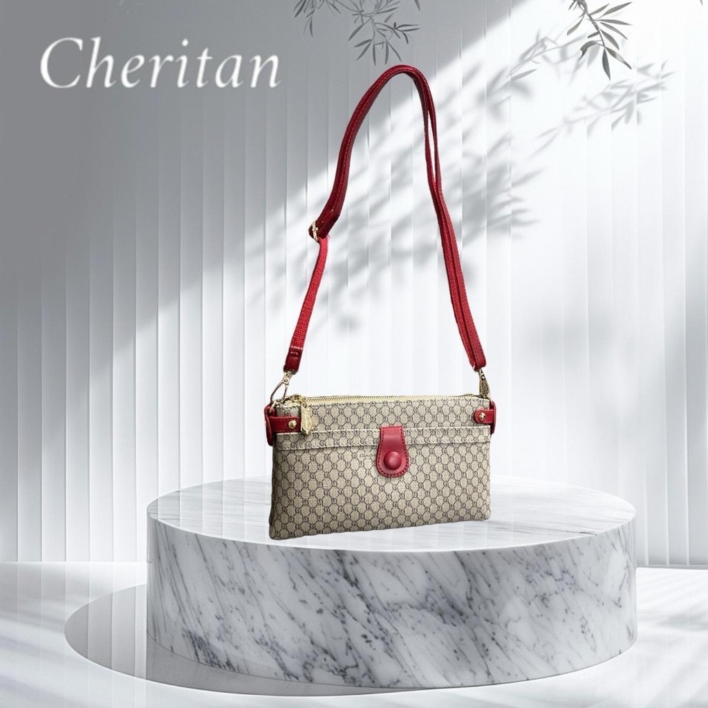 Cheritan กระเป๋าสะพายข้าง 10 นิ้ว กระเป๋าคลัทช์ แบรนด์ไทย คุณภาพดี เชอ ...