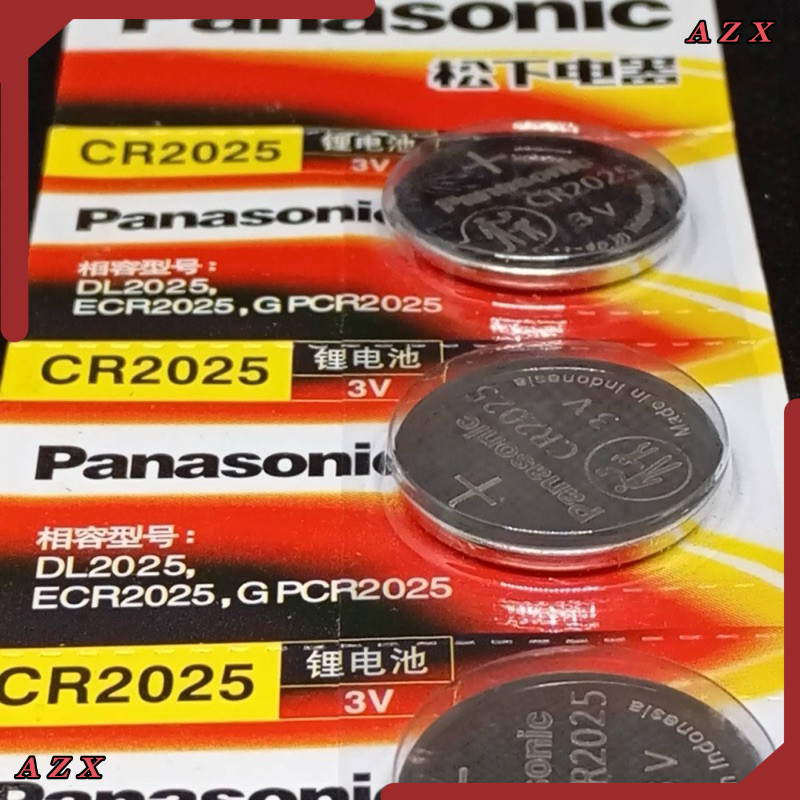 ร้านในไทย! ถ่านกระดุม Panasonic CR2025 3V CR2025( 1แผง 5 ก้อน) แท้ 100% สินค้าถ่ายจากงานจริง ...