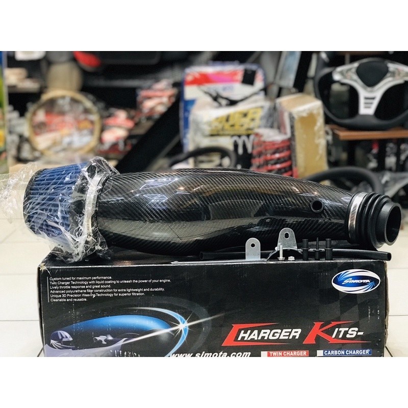 กรองเปลือย กรองงูเหลือม Simota Carbon แท้ อุปกรณ์ พร้อมขายืดกรองครบ ...