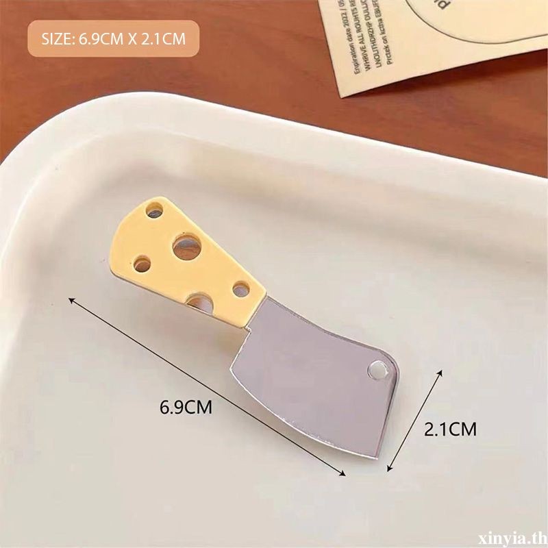 Creative Cheese Headdress ชีสกระจกพื้นผิวเครื่องตัดส้อม Hairpin น่ารัก ...
