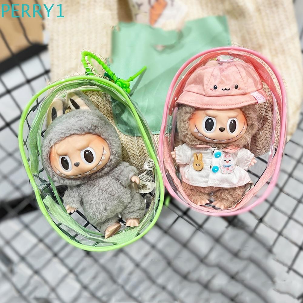 Perry Labubu Doll Storage Bag,พร้อมพวงกุญแจสีHariballs Labubu Display ...