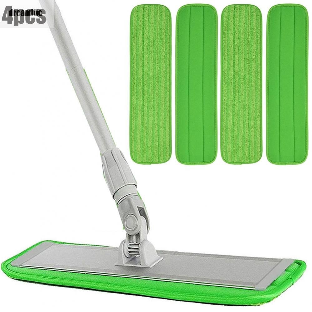 Mop Pads 4pcs ผ้า Mop หัวแบนไมโครไฟเบอร์ Moppin เครื่องดูดฝุ่นเปียกแห้ง ...