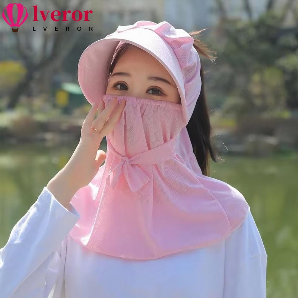 หมวกกันแดด LVEROR, หมวกสายรัดระบายอากาศครอบคลุมใบหน้าอเนกประสงค์, การป้องกันคอ UV หมวกท่องเที่ยว ...