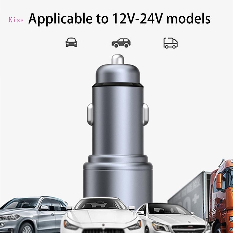 Kiss USB Dual Charger Car Socket 12V ไฟแช็ก Power Adapter | Shopee Thailand