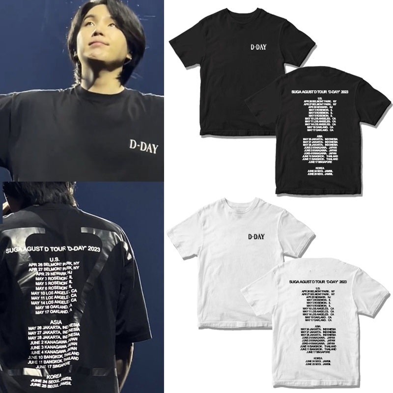 ย้อนยุคKPOP Bangtan Boys SUGA AGUST D D-DAY TOUR MERCH Round Neck ...