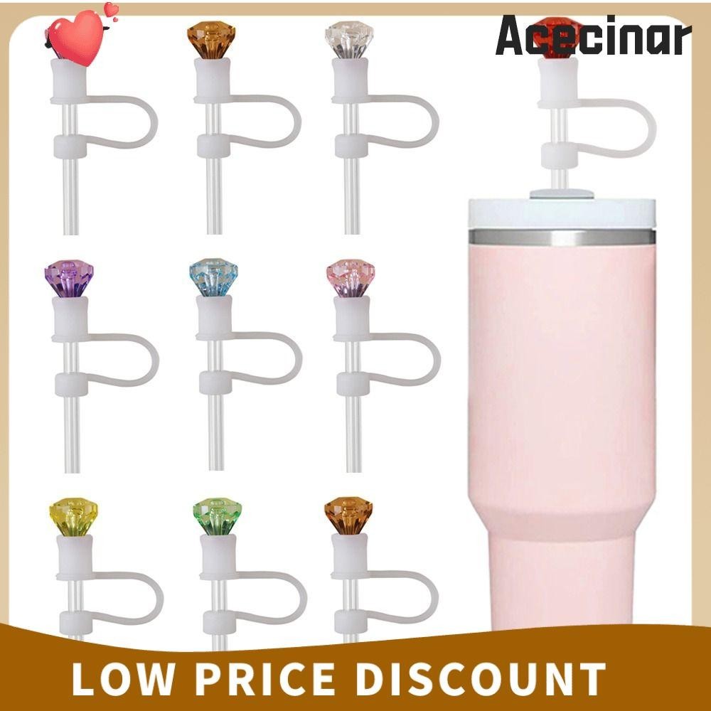 Acecinar จุกปิดหลอดดูดน้ํา ซิลิโคน รูปเพชร กันฝุ่น ใช้ซ้ําได้ | Shopee ...