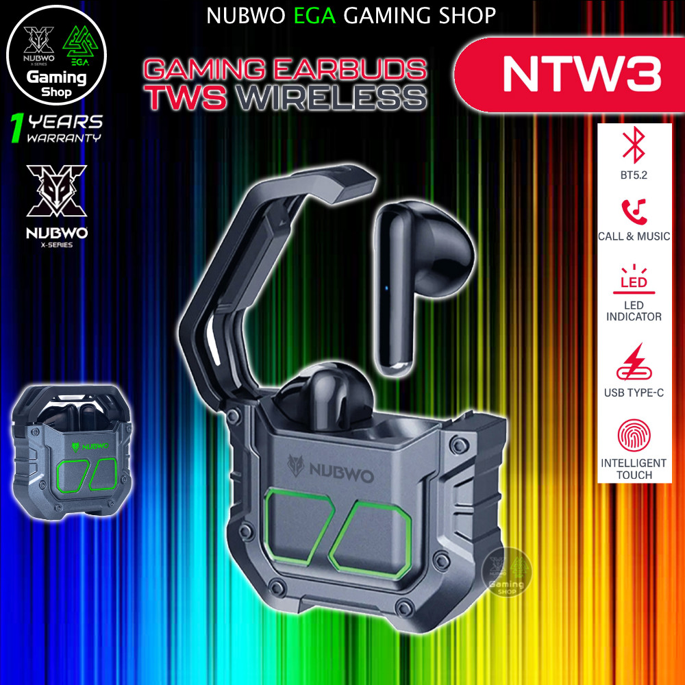 🎮 GAMING NUBWO NTW3 HEADPHONE BLUETOOTH หูฟัง บลูทูธ ฟังเพลง แยกเสียง ...