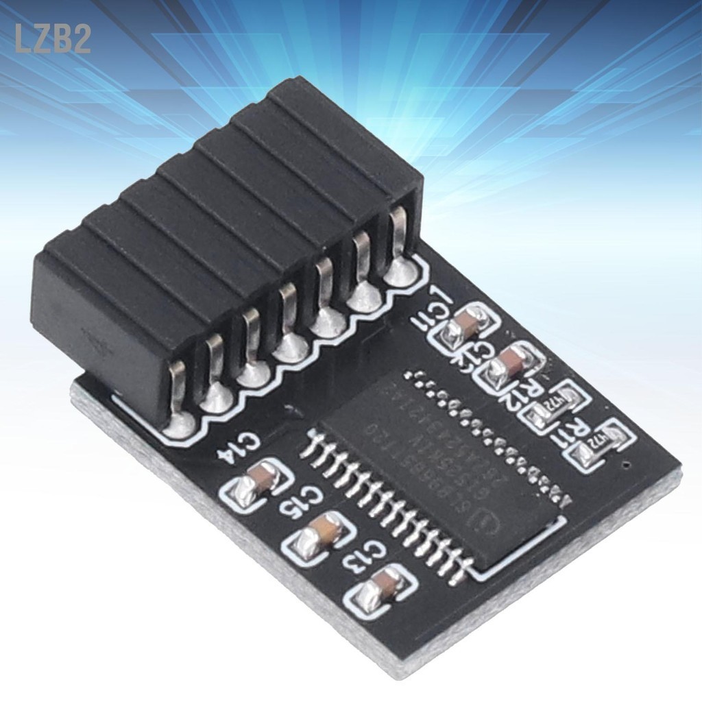 LZB2 สำหรับ TPM 2.0 ชิป 14Pin LPC การเข้ารหัสความปลอดภัยโมดูลอินเทอร์เฟซ SPI รีโมทคอนโทรลการ์ด ...
