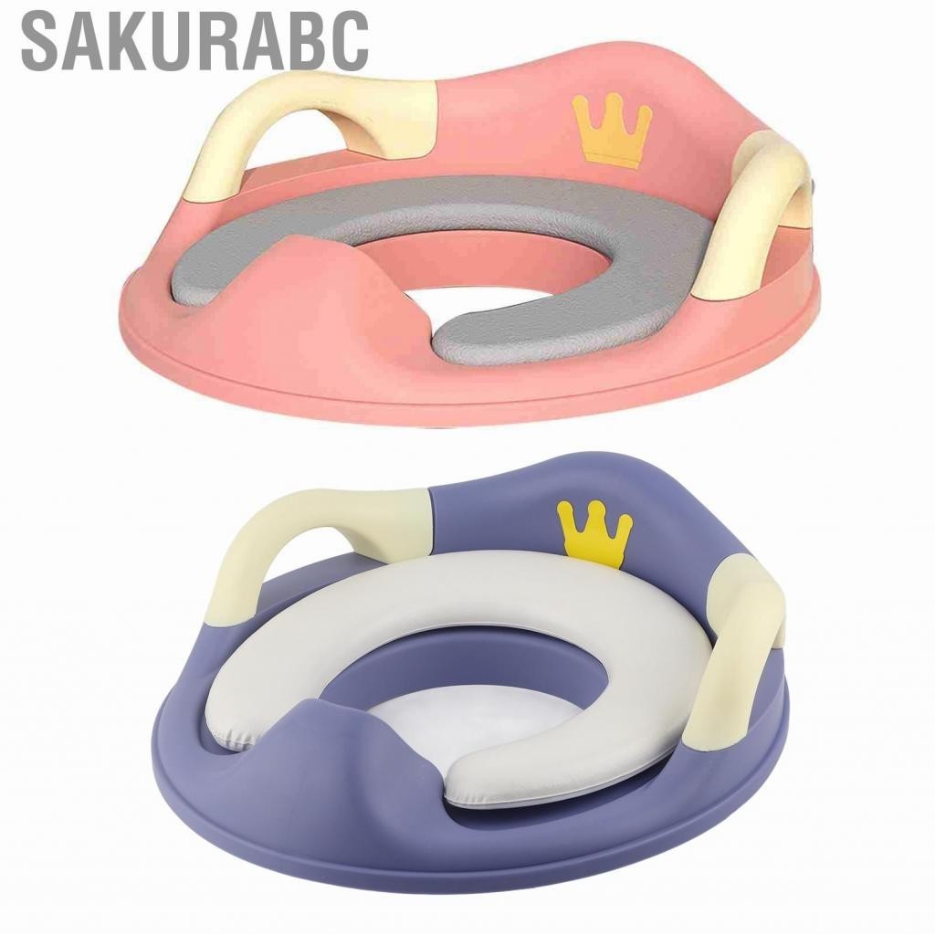 Sakurabc Toilet Potty Seat Slip Resistance Soft Splatter Proof PU ...