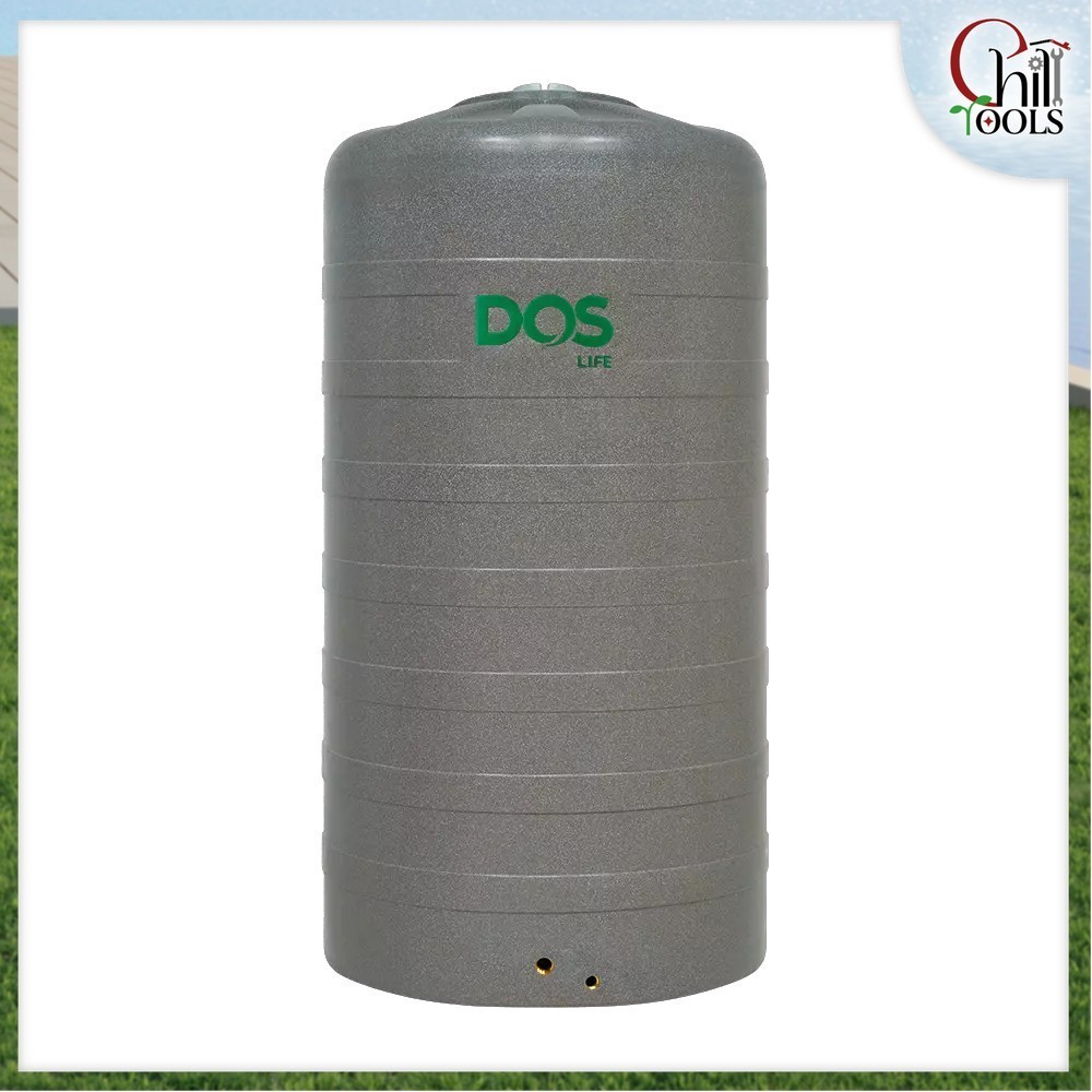 ถังเก็บน้ำ DOS GRANITO แกรนิตโต้ สีเทา Graphite รับประกัน 20 ปี เกลียวทองเหลือง (แถมลูกลอยดอส ...