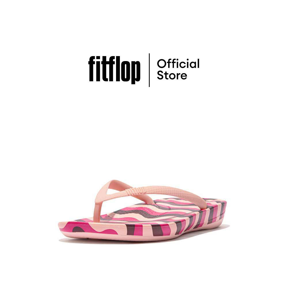 FITFLOP IQUSHION WAVE-PRINT รองเท้าแตะผู้หญิง รุ่น GS1-A36 สี PINK ...