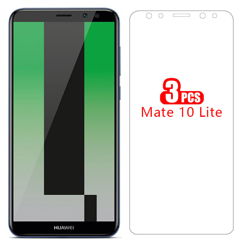 เคสสําหรับ huawei mate 10 lite ฝาครอบป้องกันหน้าจอกระจกนิรภัยบน mate10lite mate10 light made ...