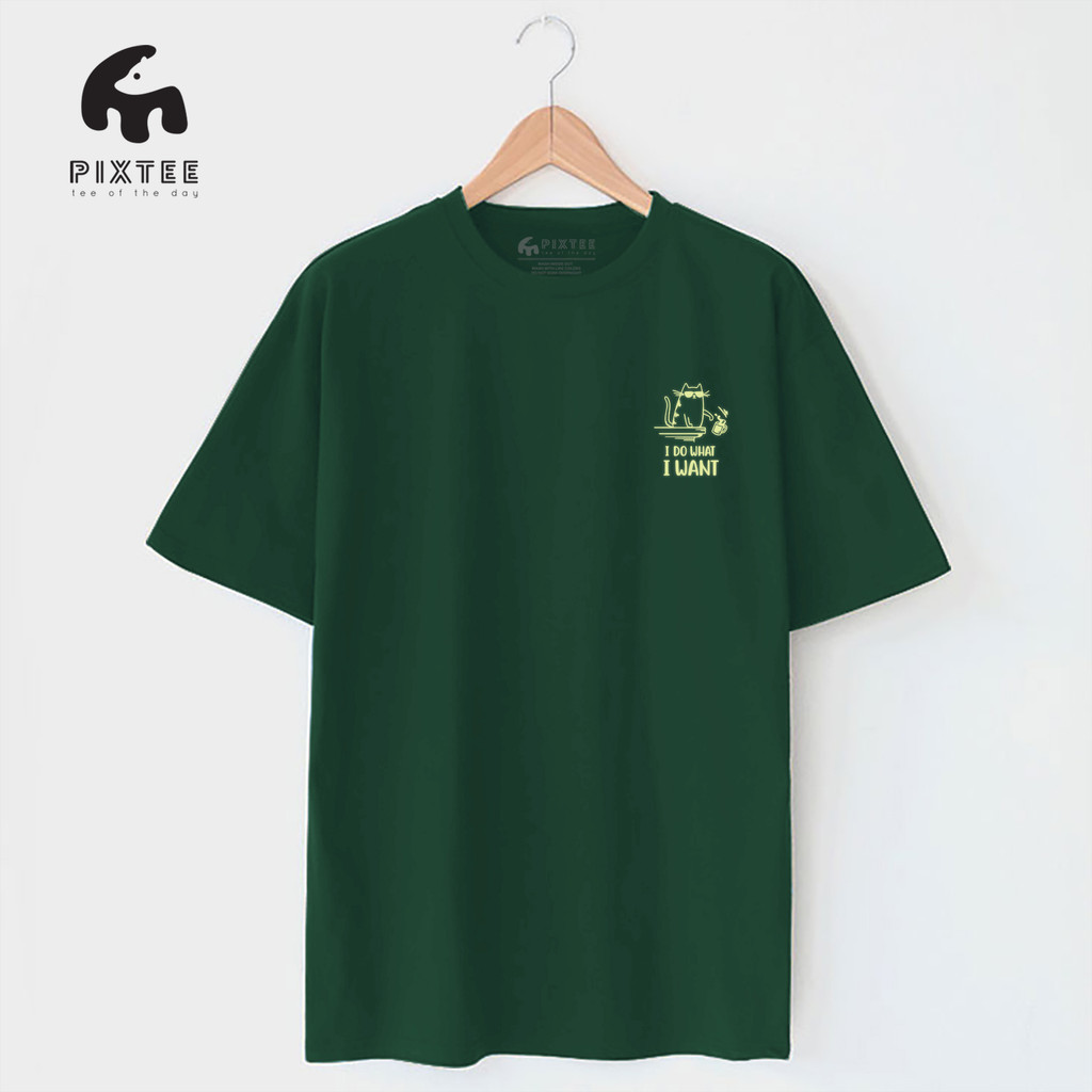 Pixtee Cat What I Want Glow in Dark เสื้อยืดผ้าฝ้ายพรีเมี่ยมตัด Unisex ...