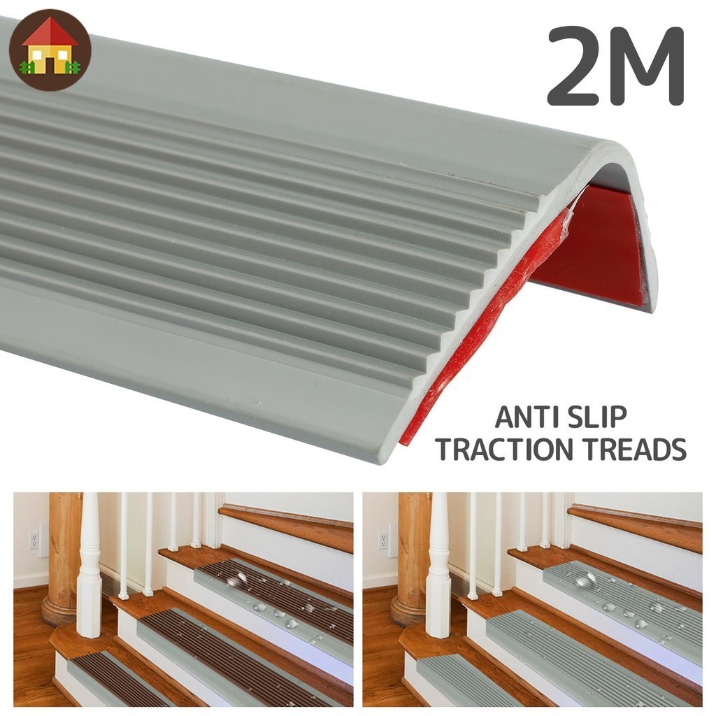 บันไดขอบป้องกัน L-Shape Step Edge Trim แถบลื่นบันไดจมูกขอบ Self ...