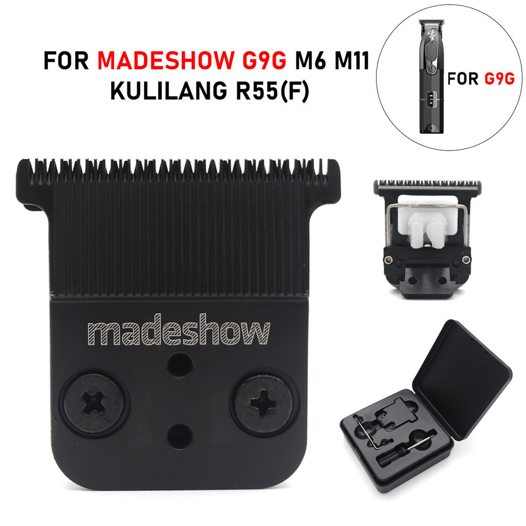 Madeshow G9G M6 M11 Kulilang R55(F) Professional Hair Clipper เปลี่ยนหัวตัด 0 มม.ใบมีดเดิมตัดผม ...