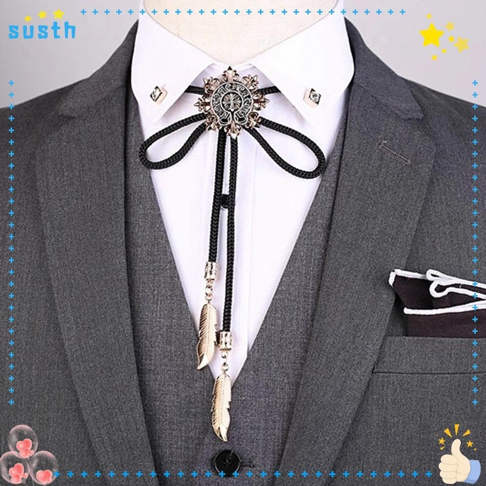 Susth เน็คไทอินเทรนด์, สร้อยคอโลหะผสมเรขาคณิต, เชือกปลอกคอย้อนยุคชุบ ...