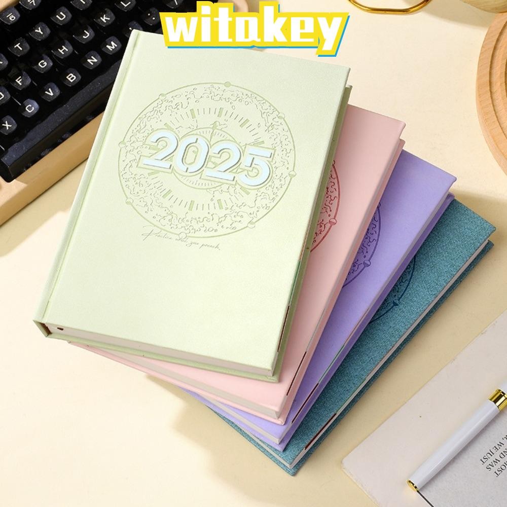 สมุดโน๊ต WITAKEY, หนังสือวาระ A5 หนา, สมุดสเก็ตช์ภาพ Journal Notepads รายวันรายสัปดาห์ Planner ...