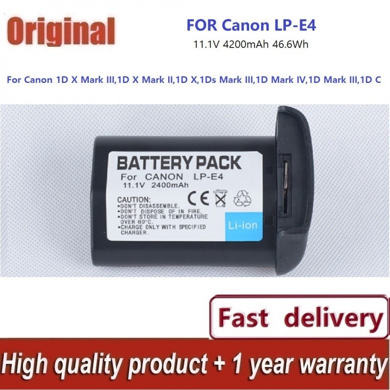 (รับประกัน 1 ปี) LP-E4 LPE4 Canon EOS-1D Mark III 1Ds Mark III 1D Mark4 เปลี่ยนแบตเตอรี่หรือ ...