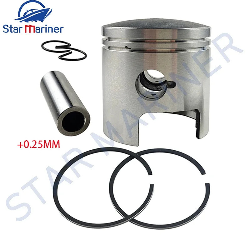 12100-95353-025 PISTON ชุด 71.25 มม.สําหรับ Suzuki Outboard มอเตอร์ 2T ...