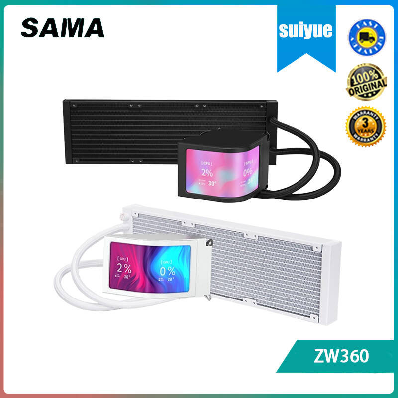 Sama ZW360 หม้อน้ําระบายความร้อนด้วยน้ํา ARGB 6.8 นิ้ว OLED หน้าจอโค้ง ...