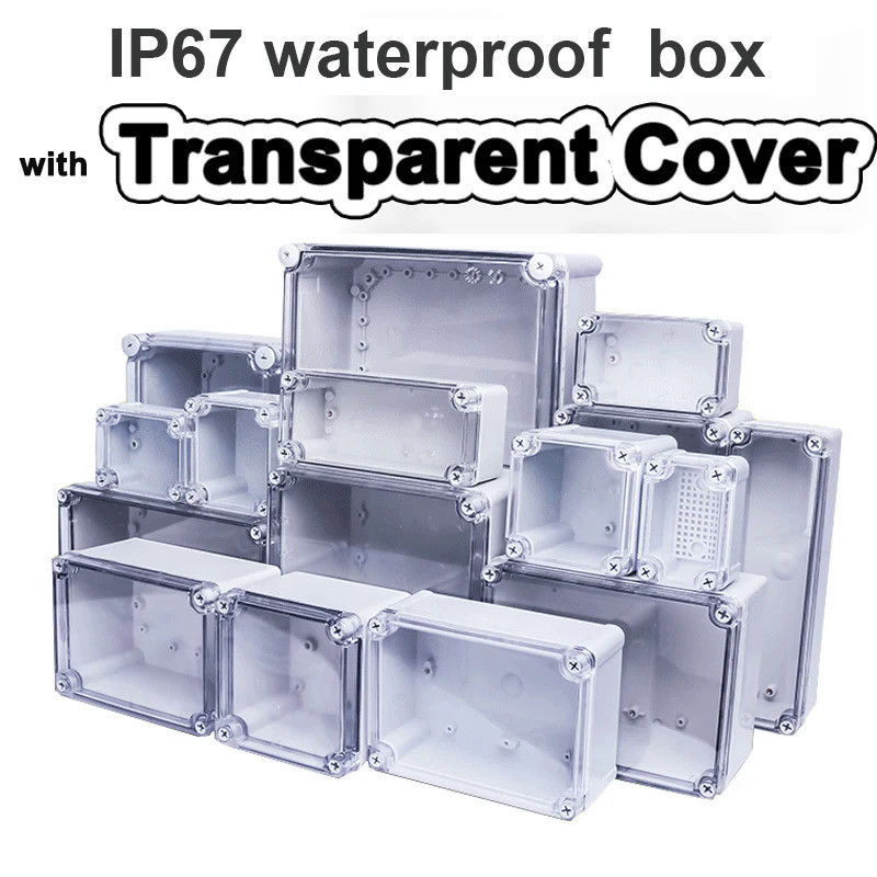 F-type transparent waterproof box Outdoor monitoring box Outdoor ...