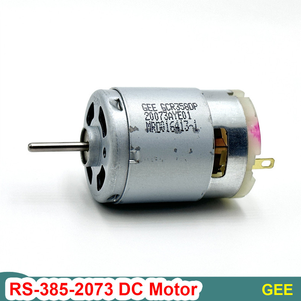 R RS-385 มอเตอร์ไดร์เป่าผมไฟฟ้า DC 6V 12V 24V 19000RPM ความเร็วสูง RS ...