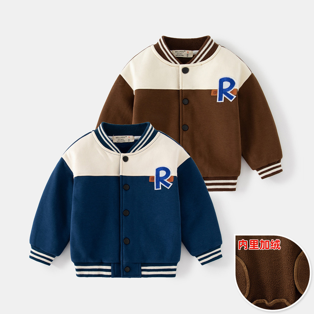 13l4 ฤดูใบไม ้ ร ่ วงฤดูหนาวสไตล ์ ใหม ่ แฟชั ่ นเด ็ กขนแกะ Contrast ...