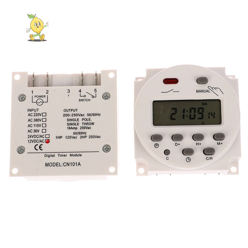 [mozh] 1 PC 12V 24V 110V 220V CN101A Digital LCD Power Timer Programmable Time Switch Relay ...