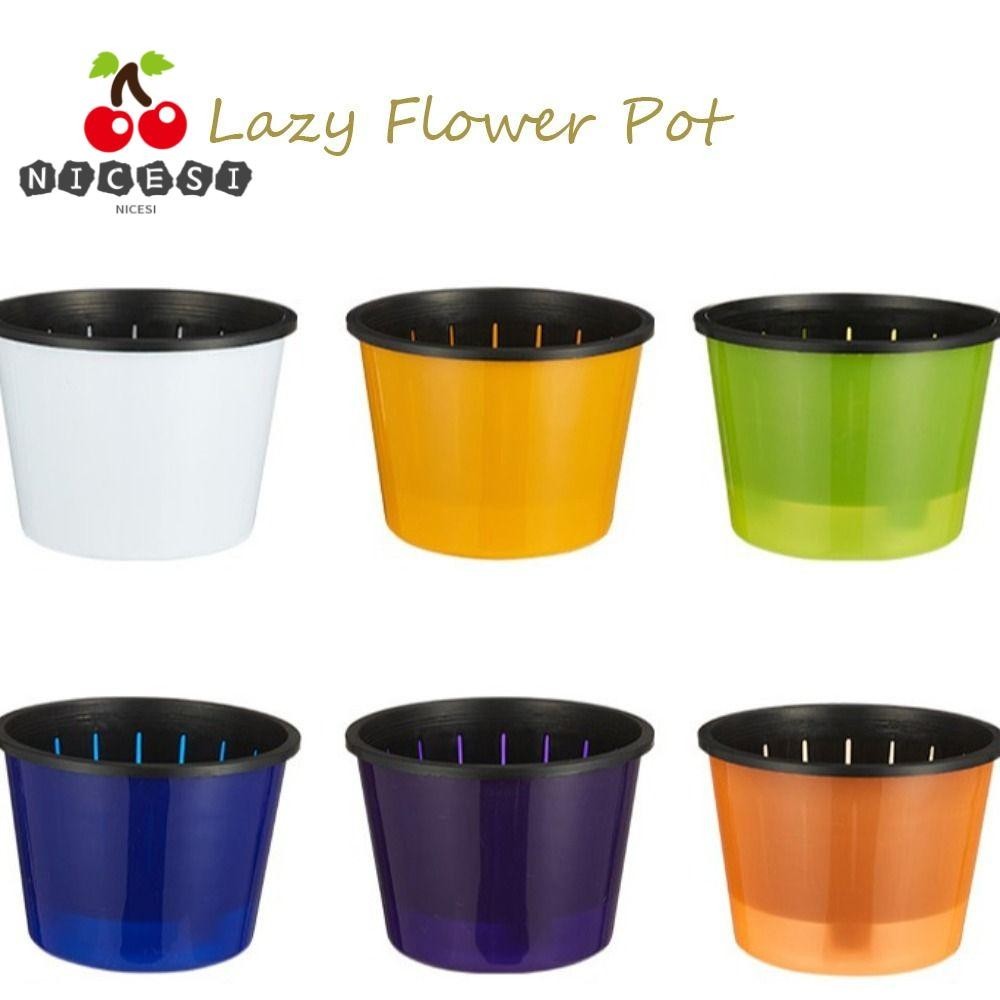 Nicesi กระถางดอกไม้รดน้ําอัตโนมัติ, อุปกรณ์สวน Self-priming Water Lazy ...