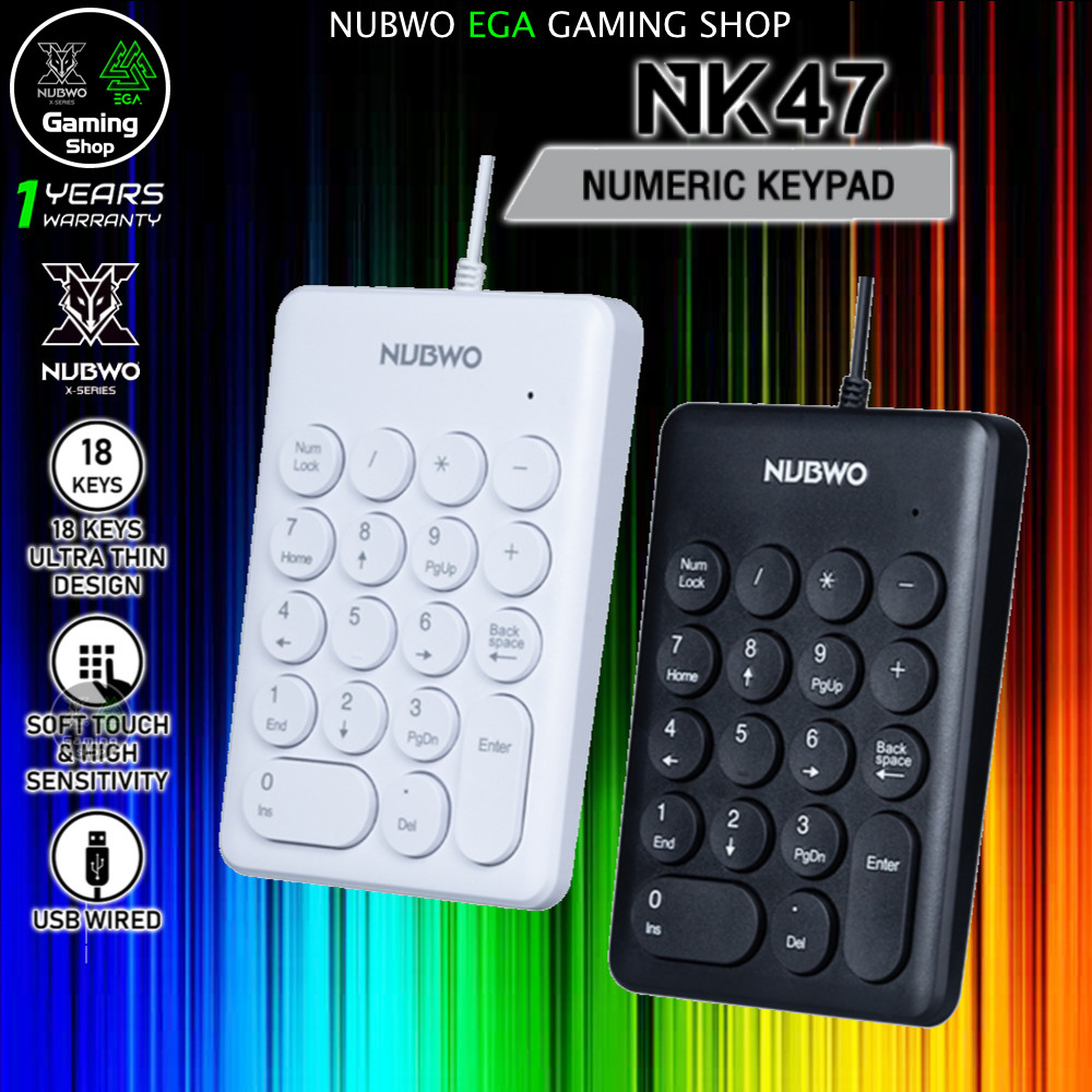 🎮 GAMING NUBWO NK47 KEYBOARD Numpad Numeric Keypad คีย์บอร์ด แป้นตัวเลข ...