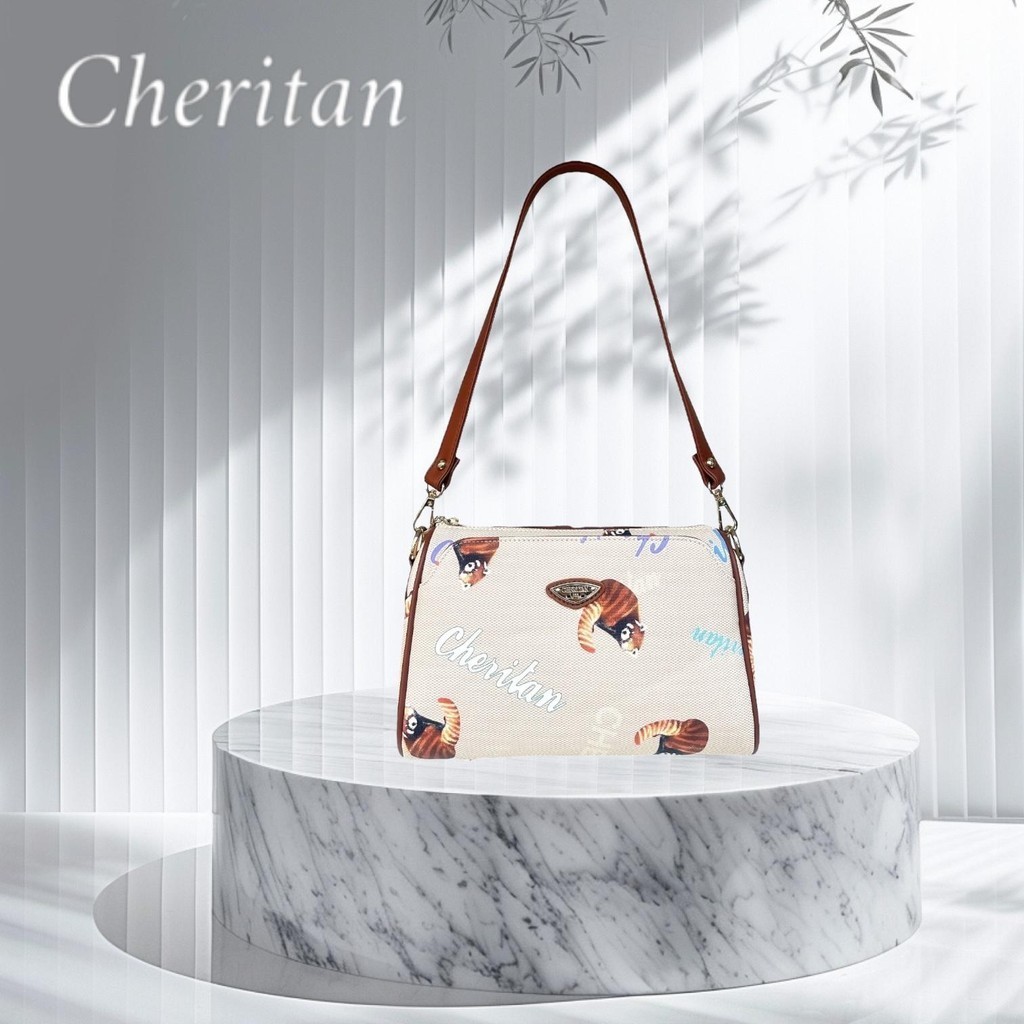 Cheritan กระเป๋าสะพายข้าง 10 นิ้ว มีสามช่อง แบรนด์ไทย คุณภาพดี เชอรีตัน ...