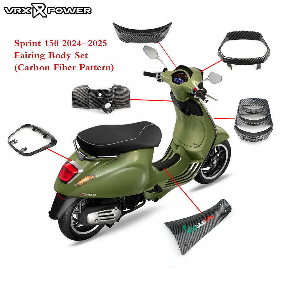 สำหรับ Vespa Sprint 150 my24 2025 ฝาครอบไฟหน้า ฝาครอบไฟท้าย ฝาครอบ ...
