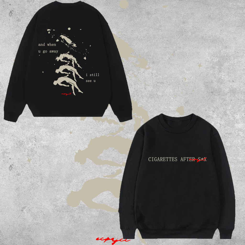 HOT 【ใหม่】Men hoodies (M-3XL) SUNSETZ CAS WHEN U GO AWAY I STILL SEE U ...