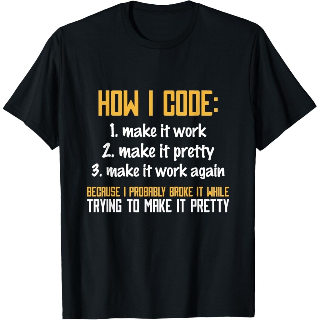 โปรแกรมเมอร์ Coder - Developer Programming Coding T-Shirt Gift เสื้อยืด Unisex | Shopee Thailand