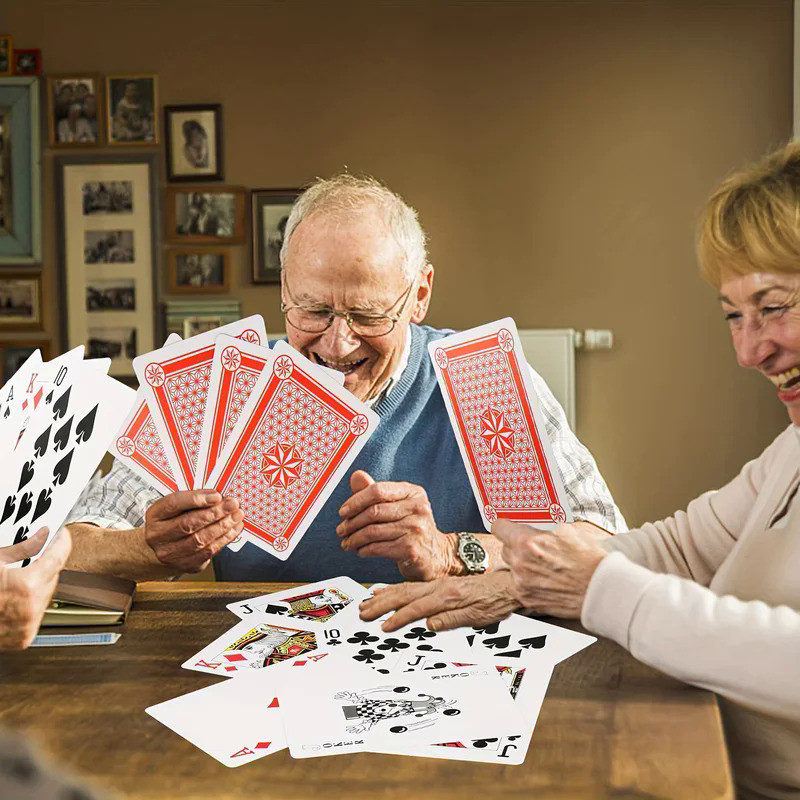 1 Set, Jumbo Playing Cards,Oversized Card Game,4 Times Bigger Than ...