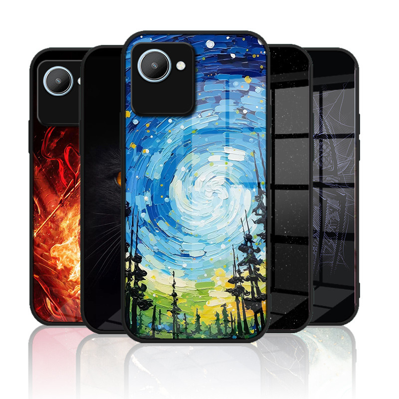 ปลอกแก้วสําหรับ OPPO realme C30 / realme C30s เคสกันกระแทกกระจกนิรภัย ...