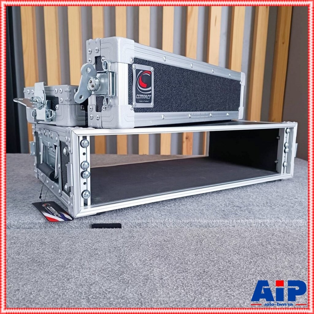 แร็ค COMPACT L 2U RACKไม้หุ้มหนังสีดำ ลึก 11นิ้ว L2U แร็คเครื่องเสียง ...