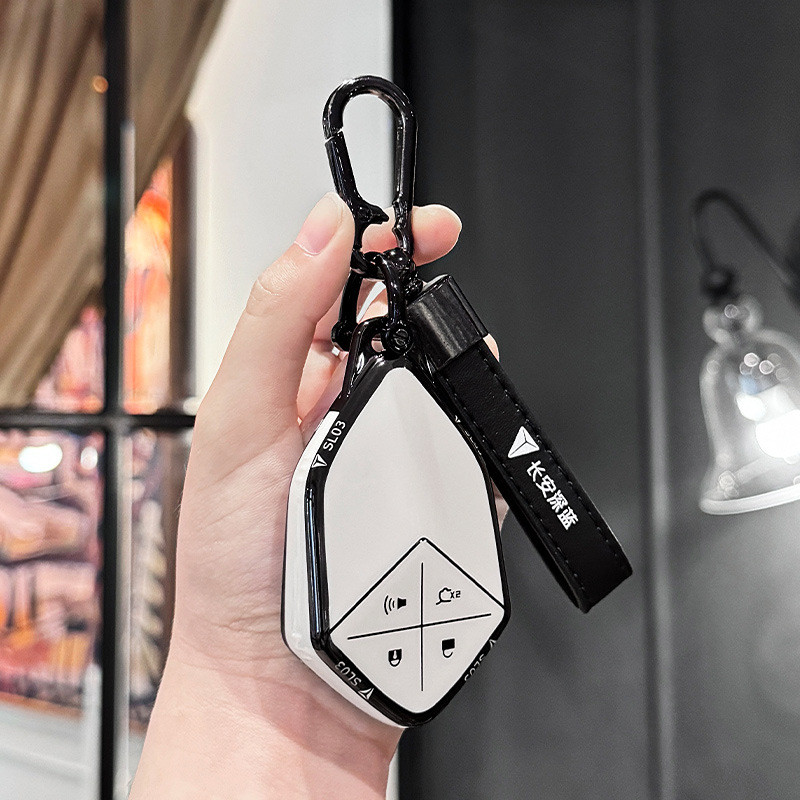 ดีพัล SL03 S07 G318 L07 S05 S09 เคสกุญแจ TPU ขอบดำ สีน้ำเงินเข้ม S7 เคสเฉพาะรถยนต์ ปกป้องเต็มรูป ...