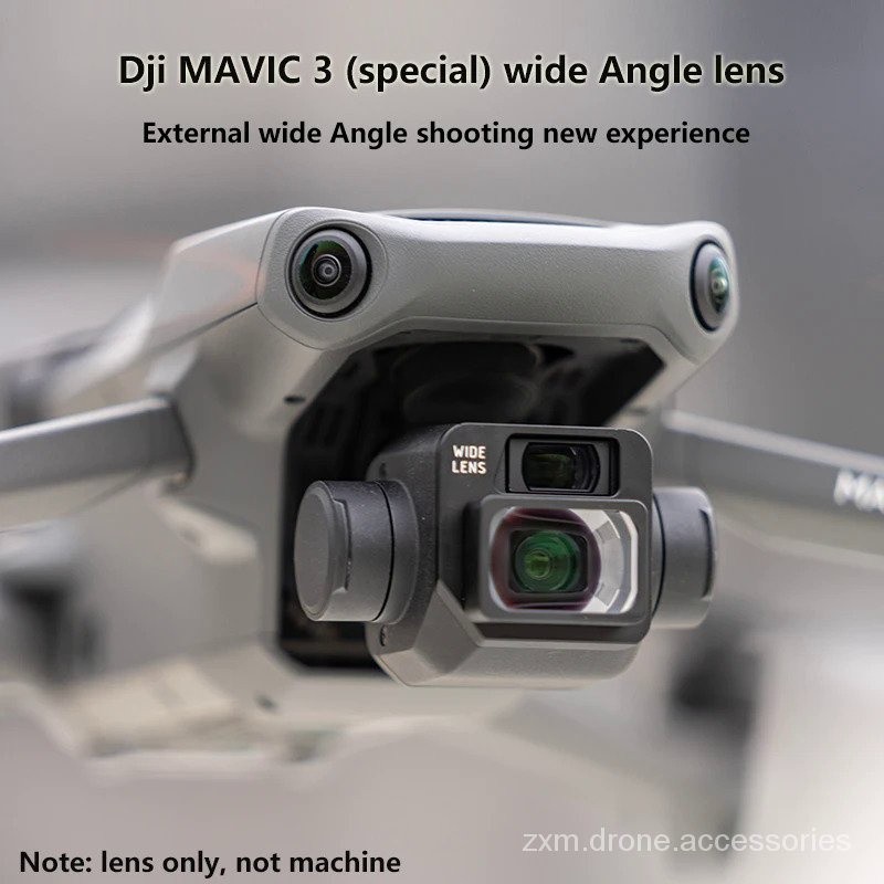 ชุดกรองเลนส์มุมกว้างพิเศษสำหรับ DJI Mavic 3 Drone Wide Field Of Vision ...