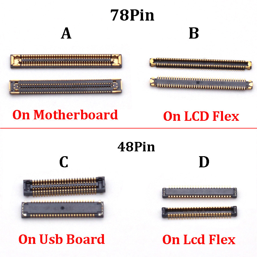 2x จอแสดงผล Lcd Flex FPC Connector Plug Usb Charger แท่นชาร์จสําหรับ ...