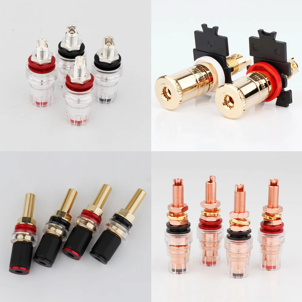 Bp Series High-End Gold/Silver Plated Audio Binding Post สําหรับ HiFi ...