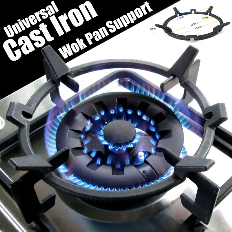 Universal Cast Iron Wok Pan Stand สนับสนุนเครื่องมือสําหรับ Burners เตา ...